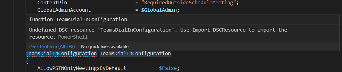 TeamsDialInConfiguration · Issue #973 · microsoft/Microsoft365DSC · GitHub