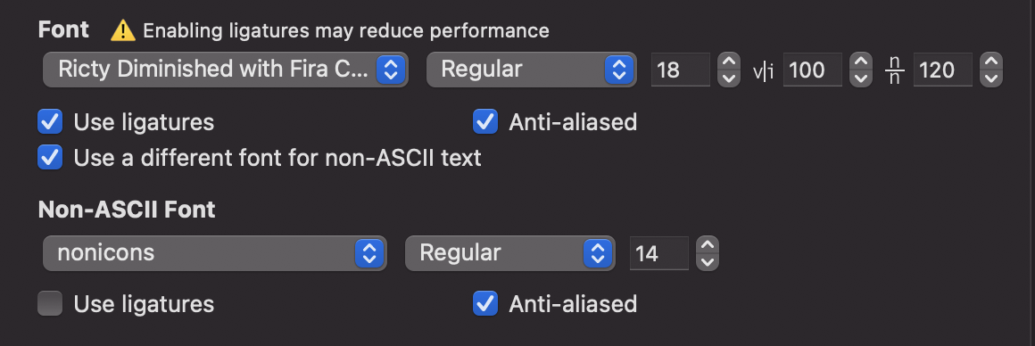Use different font for non-ASCII text · Issue #134960 · microsoft/vscode · GitHub