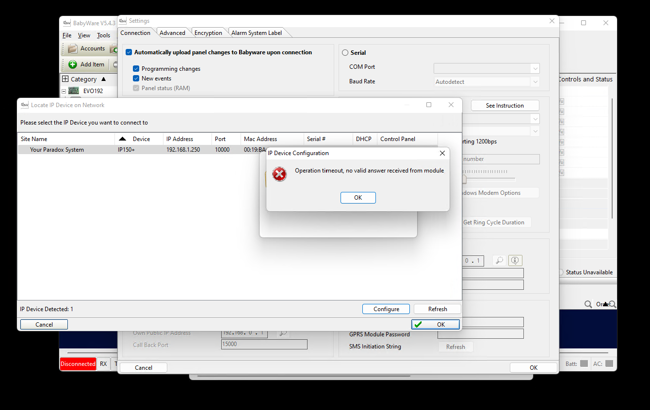 Babywire · Issue #310 · ParadoxAlarmInterface/pai · GitHub