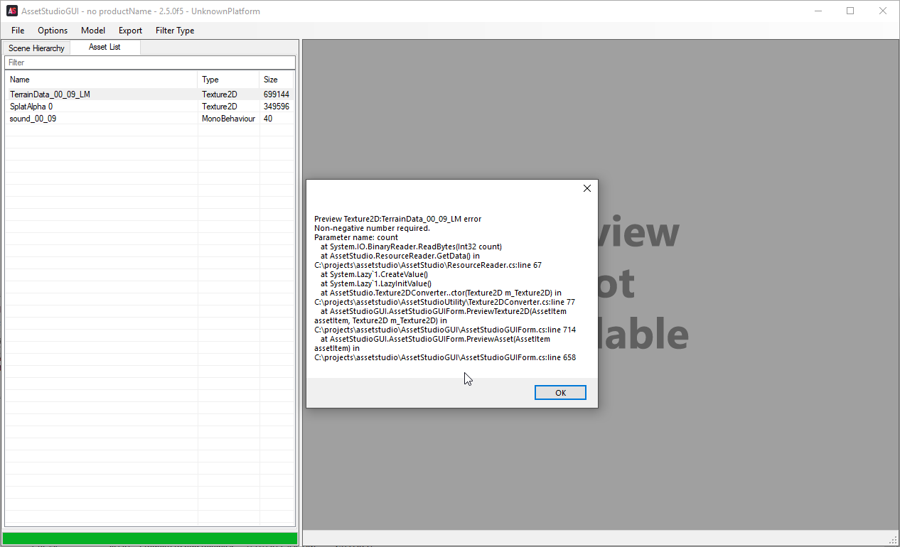 Unity Version 2.5.5b4 · Issue #418 · Perfare/AssetStudio · GitHub