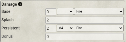 Tallow Bomb doesn't display damage button. · Issue #8054 · foundryvtt/pf2e · GitHub