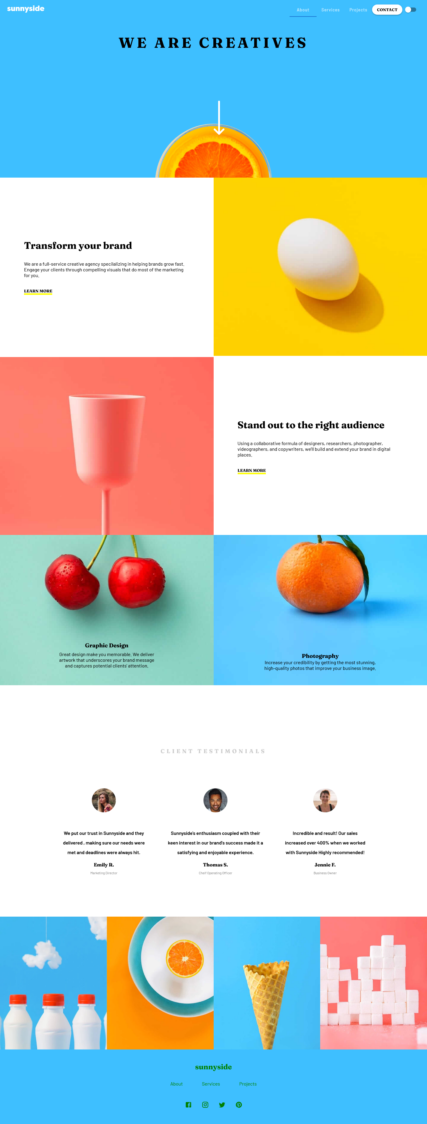 GitHub - Skyz03/React--Sunny-Landing-Page: The Landing Page for Sunny