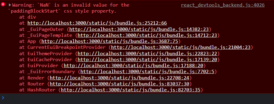 EuiPageTemplate `NaN` is an invalid value for the `paddingBlockStart` css style property · Issue ...