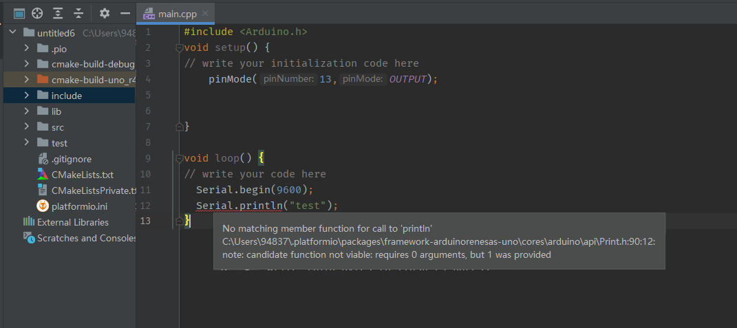 a warrning in platformiO in Clion · Issue #8 · platformio/platform-renesas-ra · GitHub