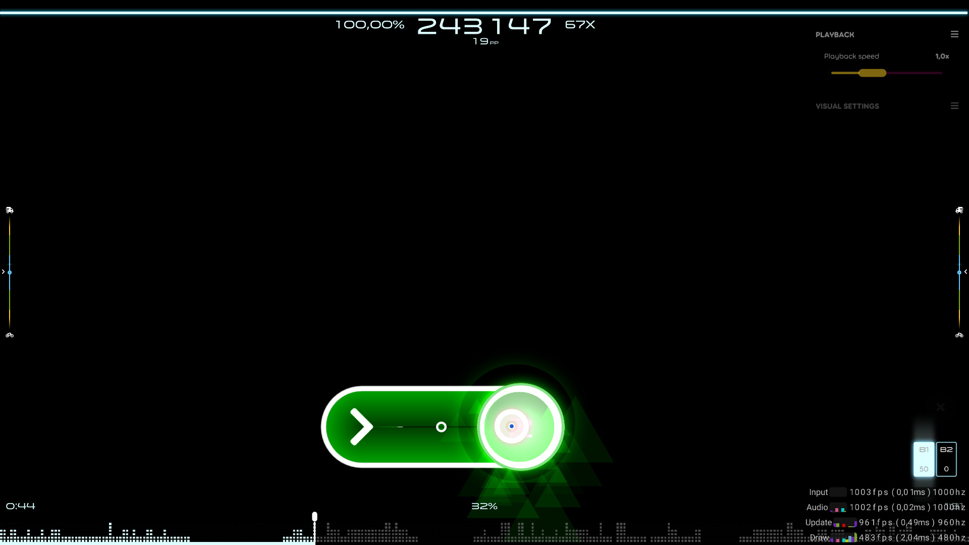 Sliders during gameplay inside in middle have a "line". · ppy osu ...