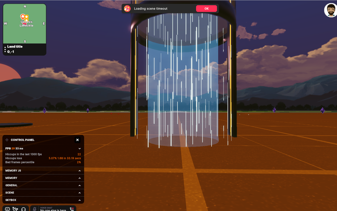 Genesis Plaza "Timeout" that is not a timeout · Issue #4133 · decentraland/unity-renderer · GitHub