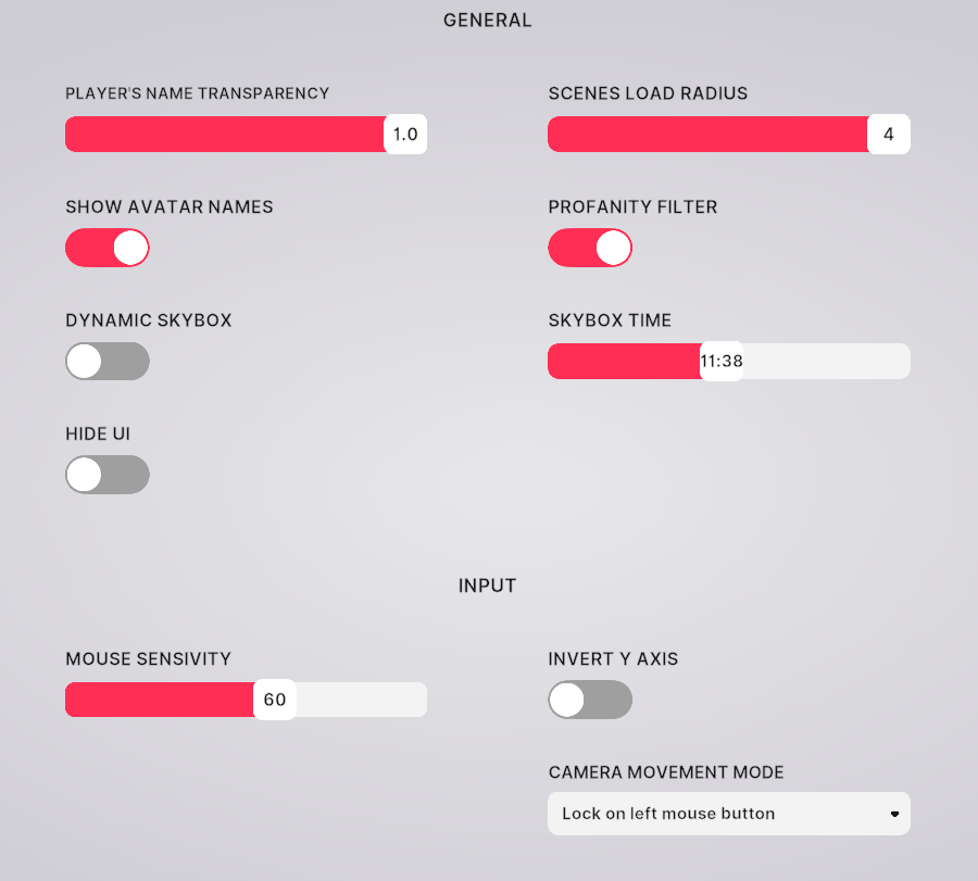 Settings Not Getting Saved Correctly On Webgl · Issue 4137 · Decentralandunity Renderer · Github