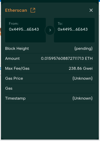 Sending "max" ETH ... doesn't · Issue #858 · tahowallet/extension · GitHub