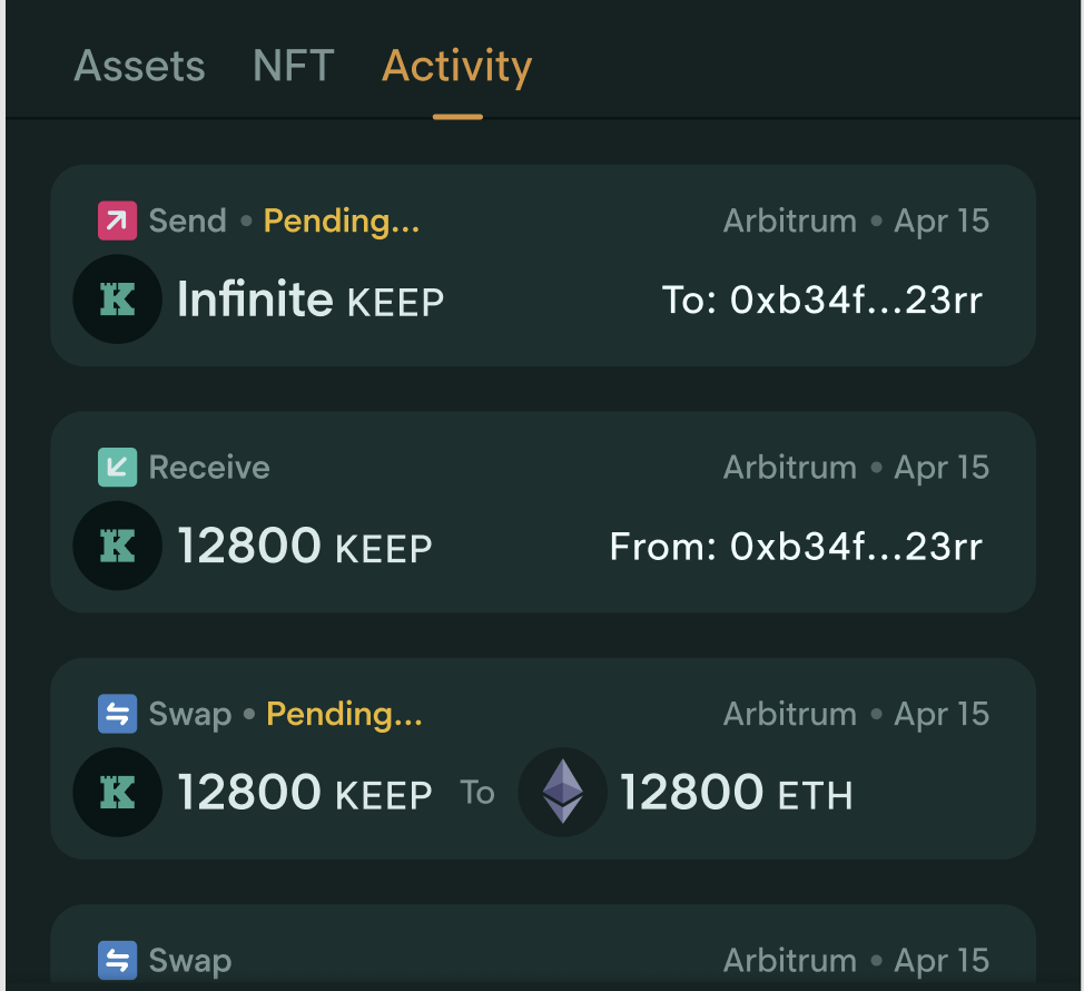 Recognize Tally Ho swaps in the signing page and wallet activity list · Issue #2003 · tahowallet ...
