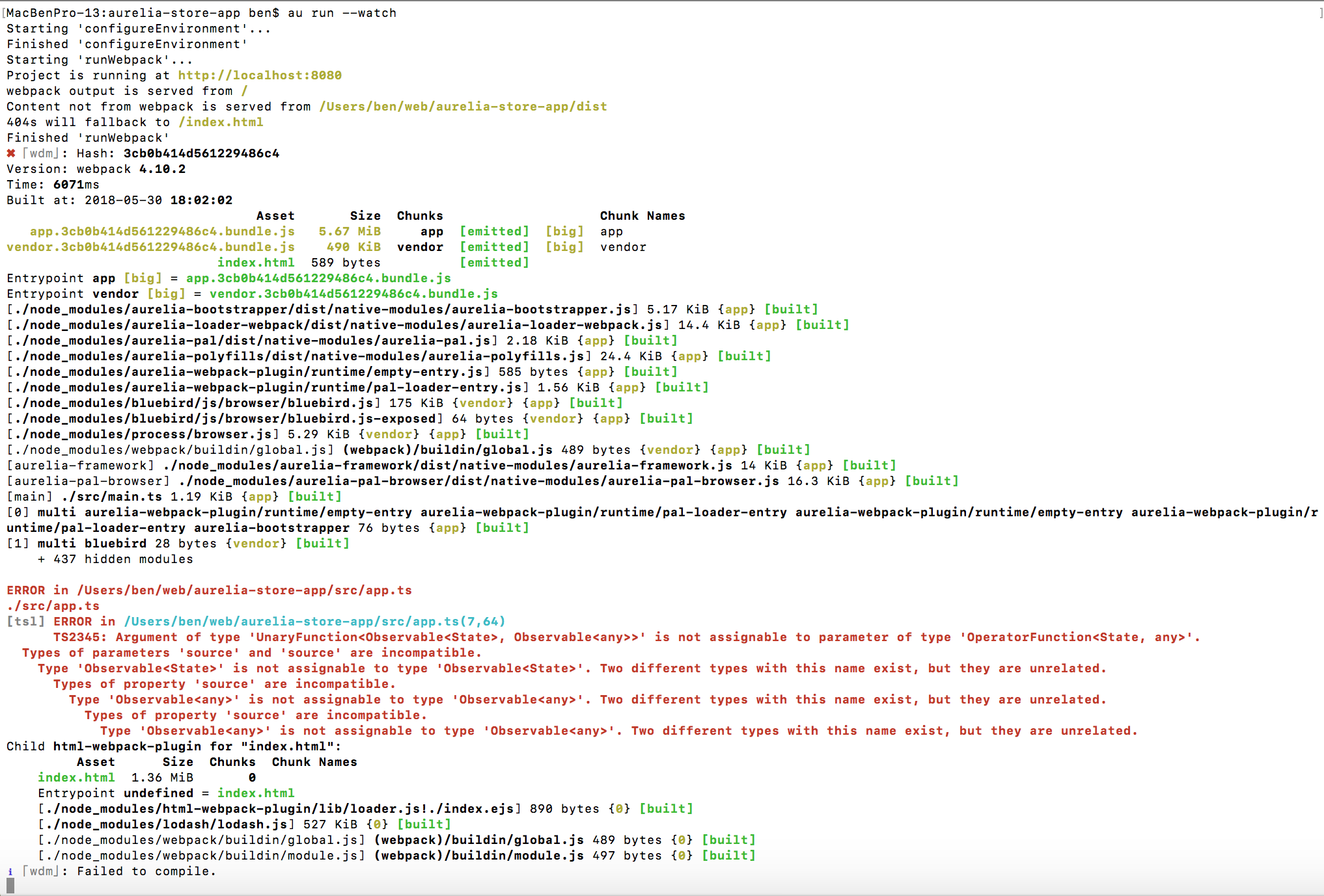 Property 'pluck' does not exist on type 'Observable '. · Issue #25 · aurelia/store · GitHub