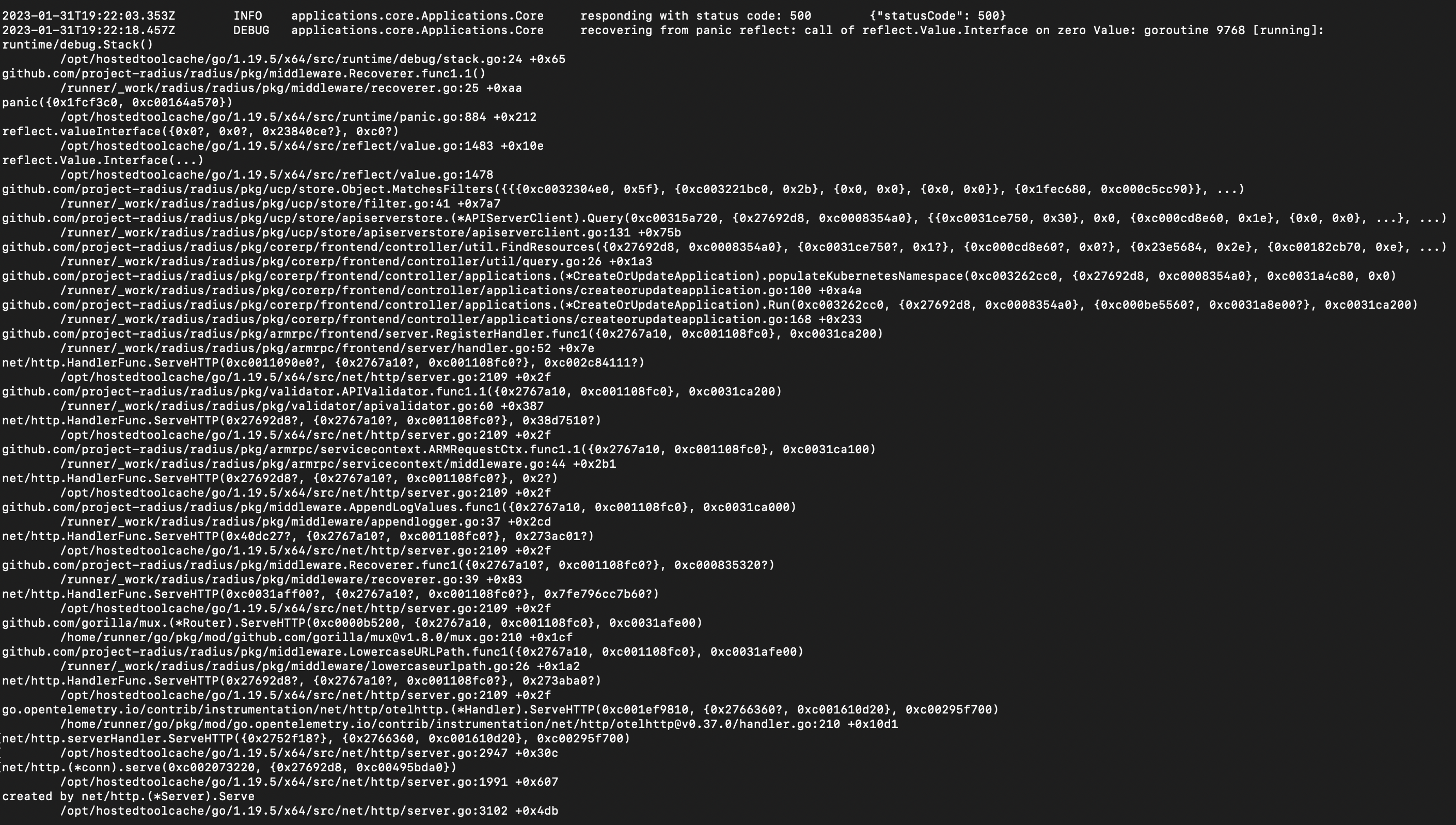 Crash querying namespaces with stale environment data in cluster data ...