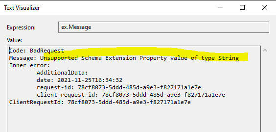 Extension Name and Id must be the same · Issue #151 · microsoftgraph ...