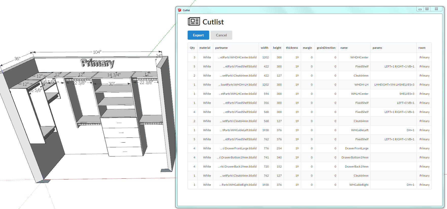 GitHub - brockroadhouse/sketchup-closets: Extension for SketchUp to build closets and output cut ...