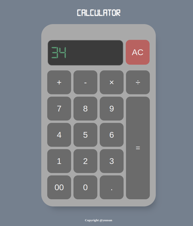 GitHub - yuusan64/Calculator
