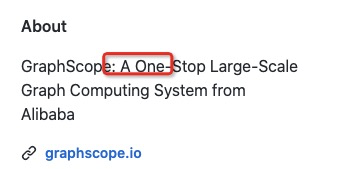 [BUG] typo in slogan · Issue #252 · alibaba/GraphScope · GitHub