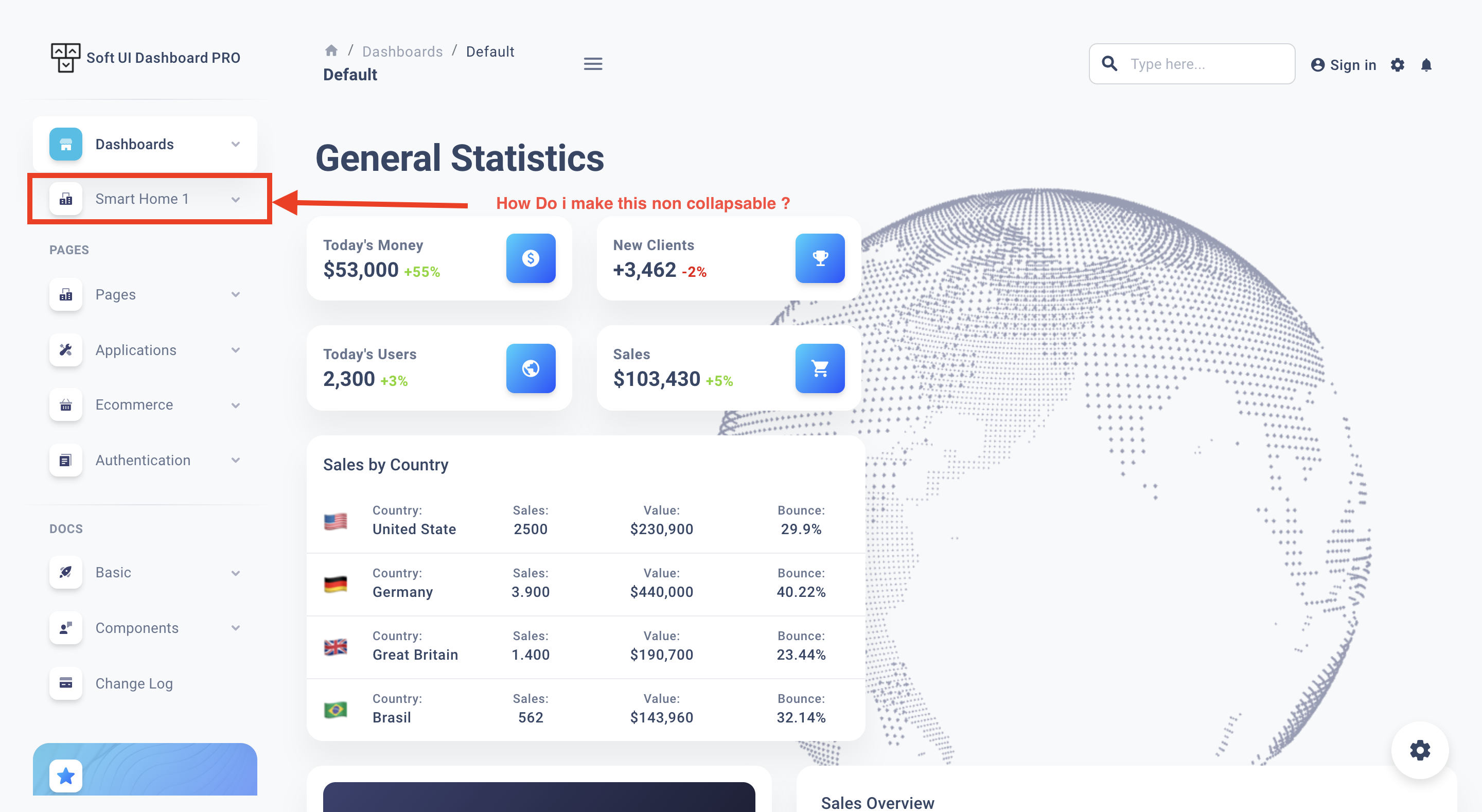 How to Add Non Collapsable Item in the Sidebar/Route (Question) · Issue #7 · creativetimofficial ...