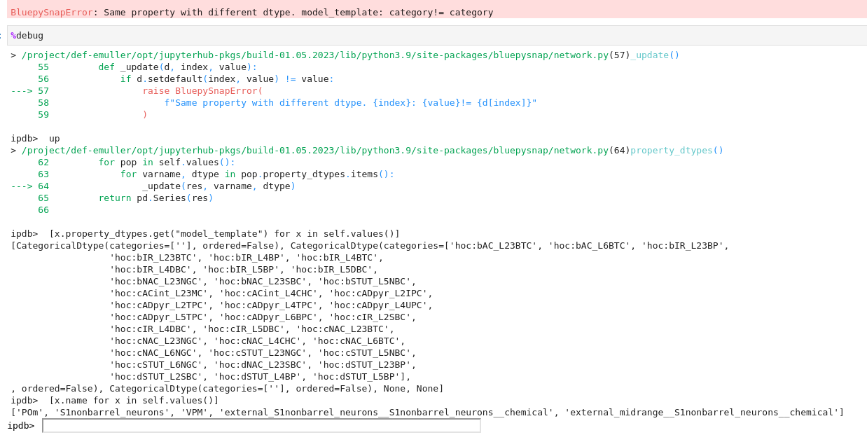 Circextrnodespropertydtypes Throws Bluepysnaperror Same Property With Different Dtype