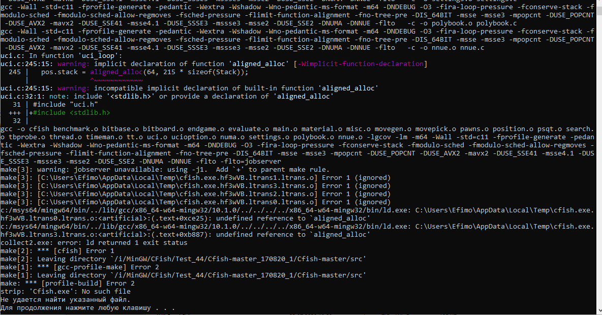 Several issues · Issue #123 · syzygy1/Cfish · GitHub