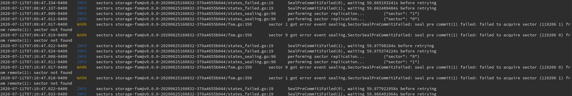 Stuck On Sealprecommit1failed For Manually Removed Sectors · Issue