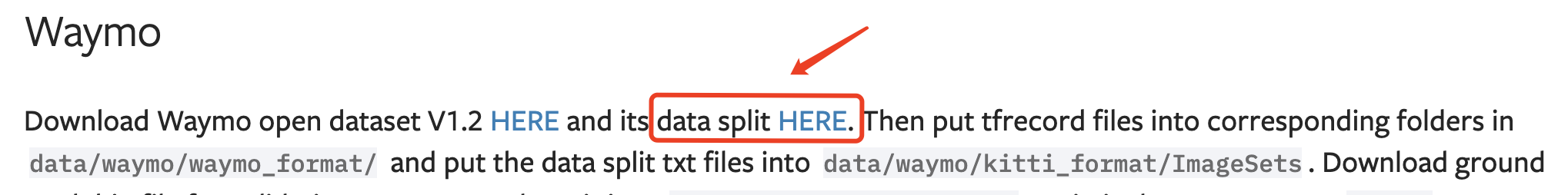 DATASET PREPARATION: about Waymo dataset split · Issue #1106 · open-mmlab/mmdetection3d · GitHub
