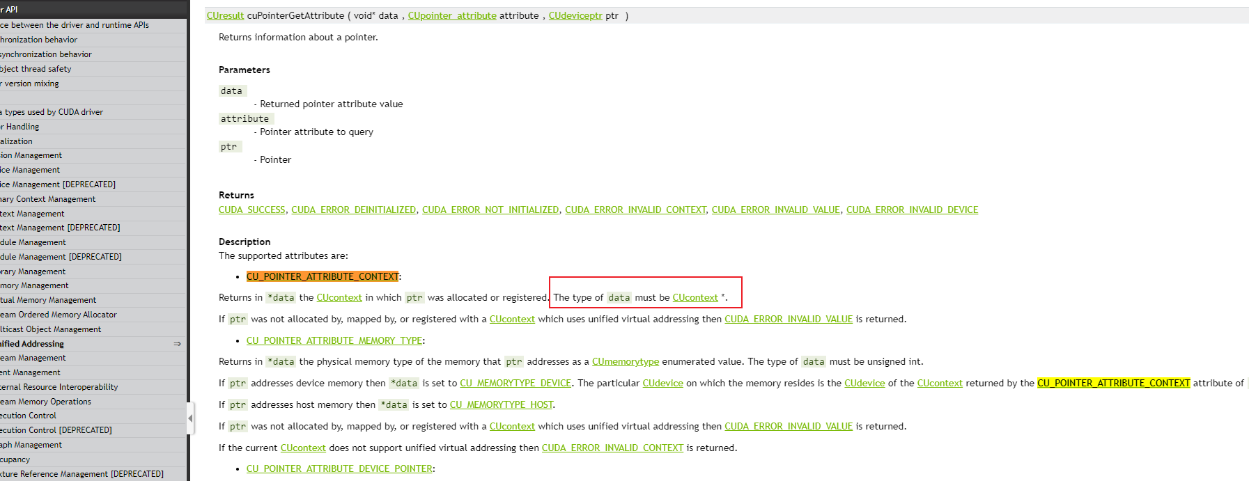 The first parameter of cuPointerGetAttribute is wrong · Issue #60761 · tensorflow/tensorflow ...