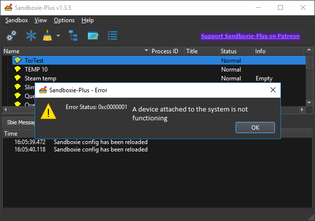 [BSOD]Kernel Mode Object Filtering · Issue #2281 · sandboxie-plus/Sandboxie · GitHub