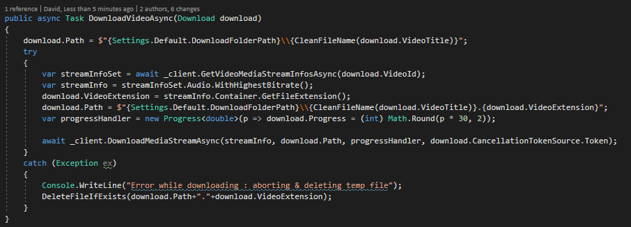 Downloading audio almost always throws System.Net.Http ...