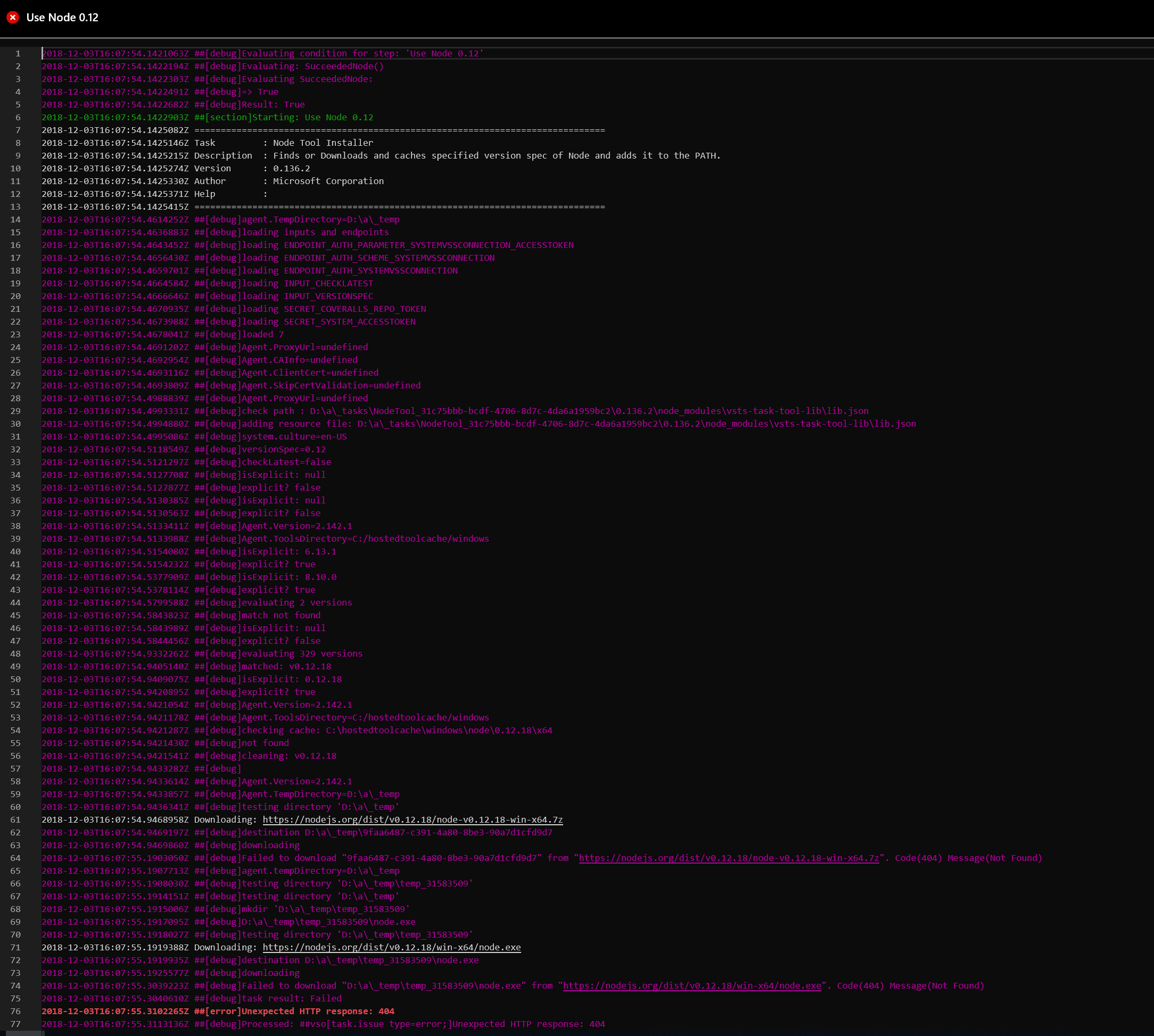 Node Tool Installer Fails On Versions 0 3 X · Issue 8987 · Microsoftazure Pipelines Tasks