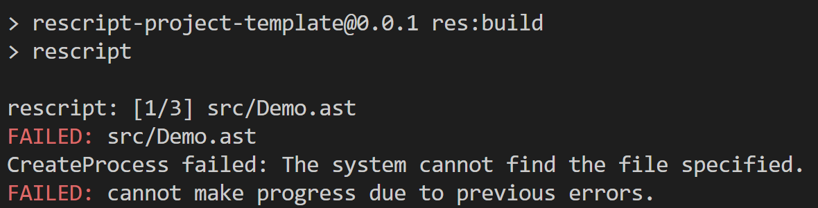 Compiler Log Parse Error · Issue 648 · Rescript Langrescript Vscode · Github