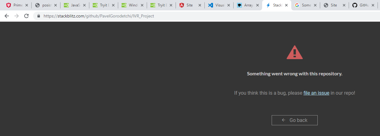 My project not opening in stackblitz · Issue #971 · stackblitz/core · GitHub