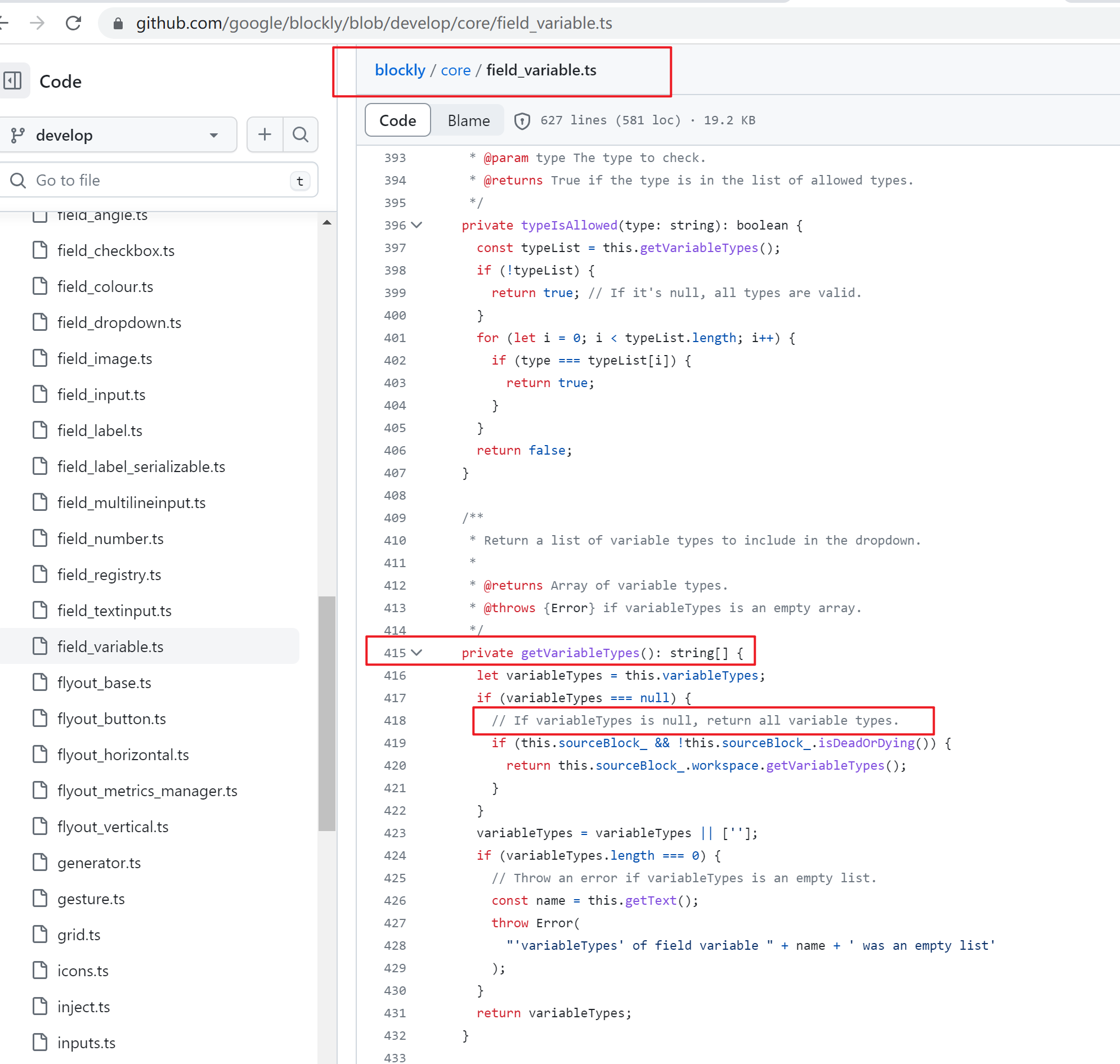 typed variable variableTypes didn't parse in xml · Issue #7294 · google/blockly · GitHub