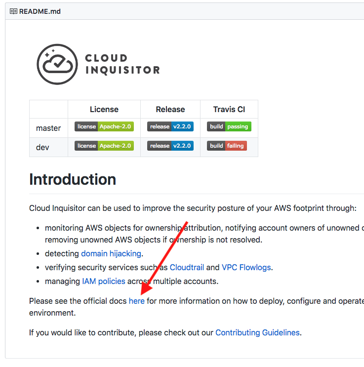 Project Docs Discrepancies · Issue #246 · RiotGames/cloud-inquisitor ...