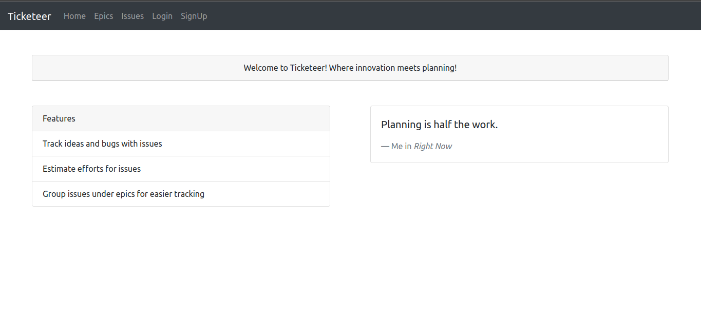 GitHub - radterm/ticketeer: An issue tracker webapp modelled as a no-frills version of Jira.