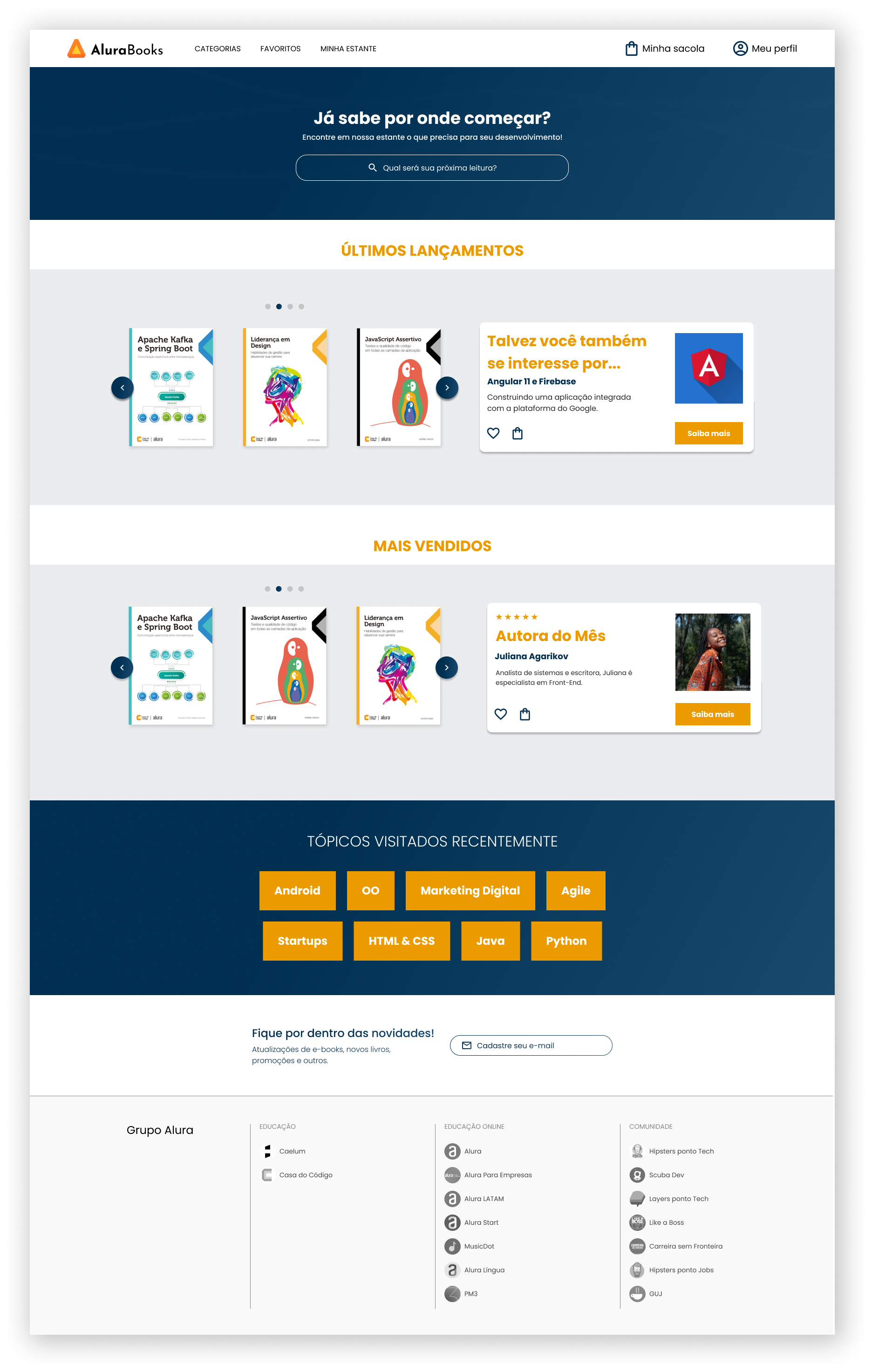 GitHub - rhpessoa/alurabooks: Curso de HTML e CSS: responsividade com mobile-first. Repositório ...