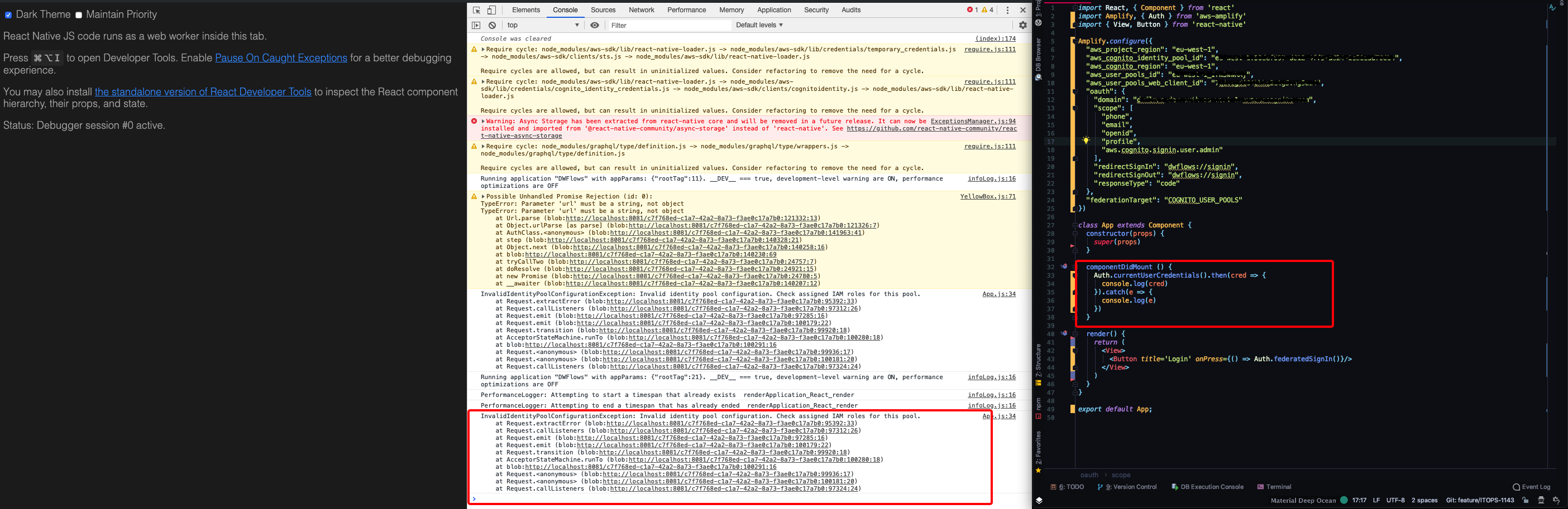Samladfs Federated Login Not Working With React Native · Issue 3914 · Aws Amplifyamplify Js