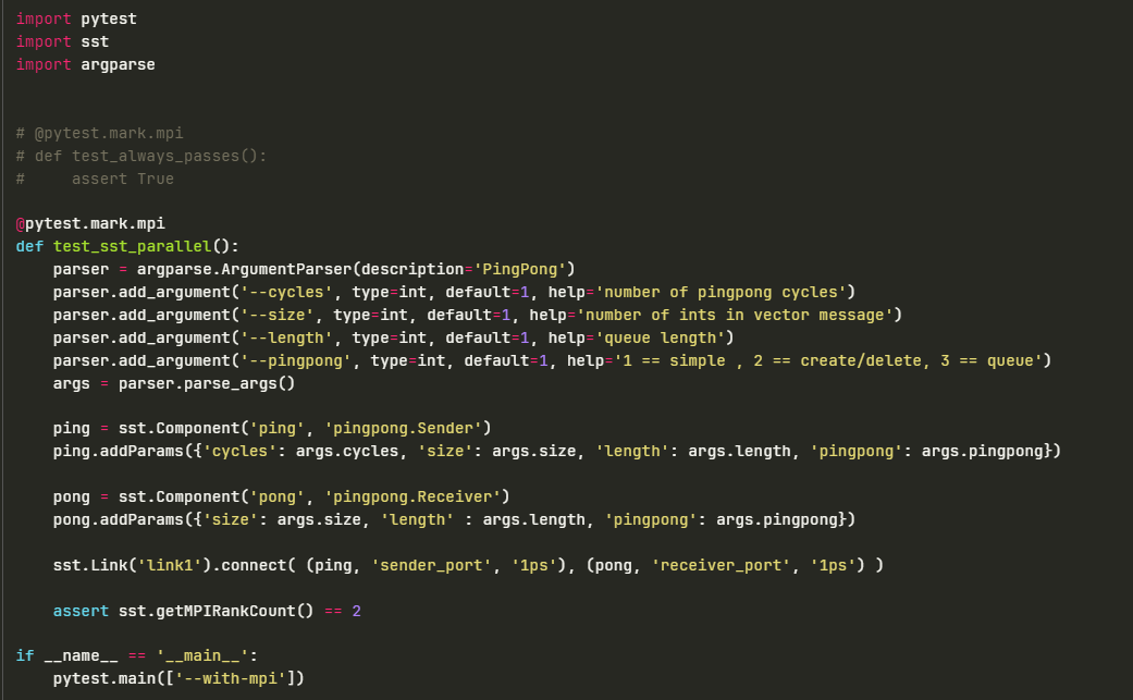how to use pytest-mpi with sst · Issue #908 · sstsimulator/sst-core ...