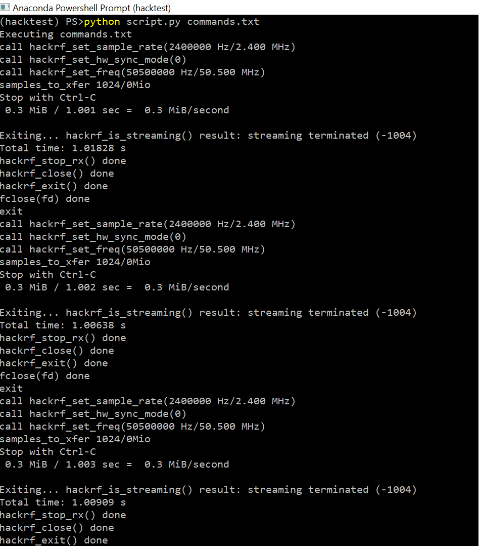 Issues Getting Repeat Data Transfers · Issue 624 · Greatscottgadgets Hackrf · Github