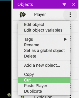 Confusing prompt for cutting object - same as deleting · Issue #1573 · 4ian/GDevelop · GitHub