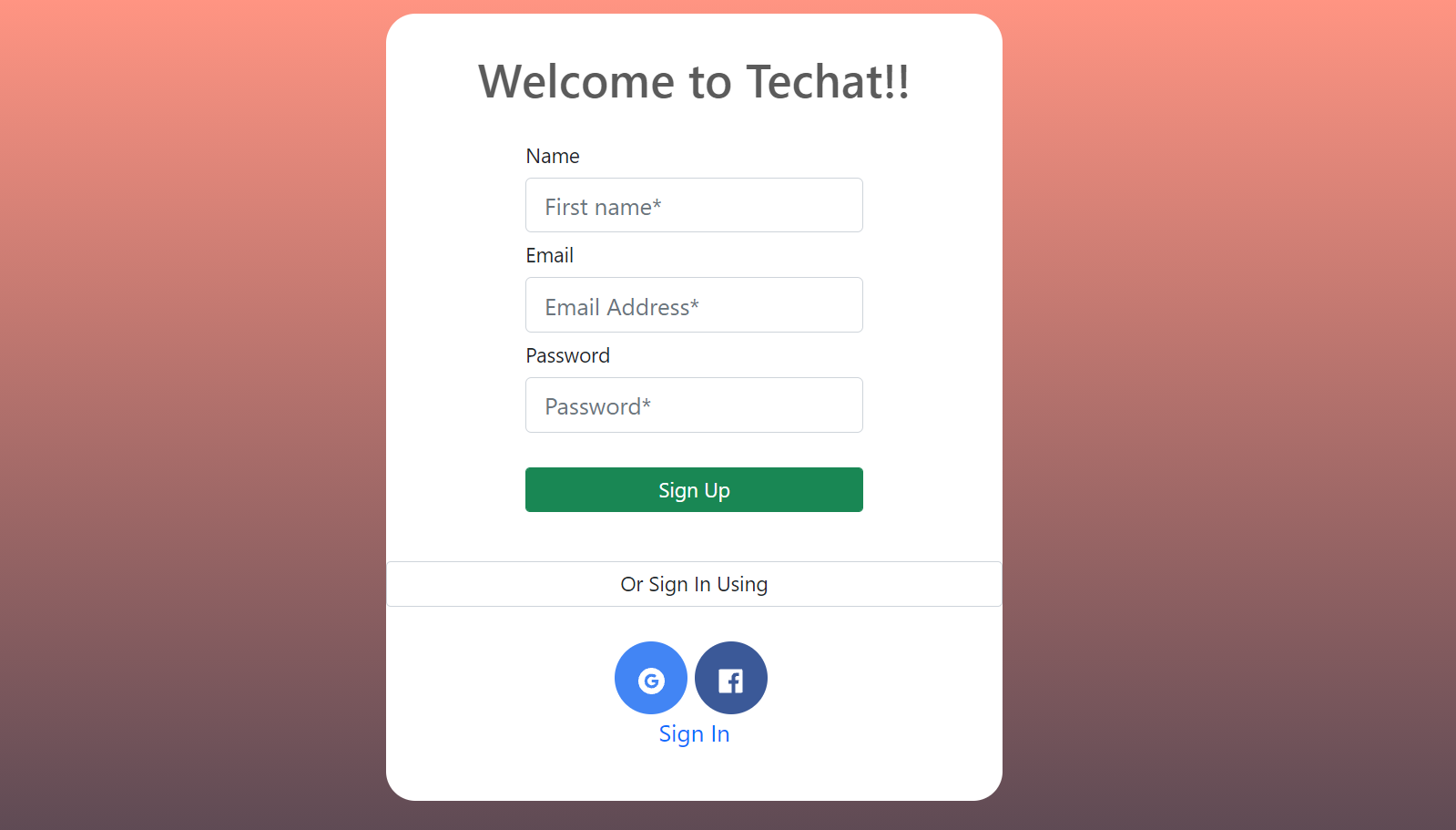 GitHub - Pretty-19/Techact-Application: Chat Application Created from ...