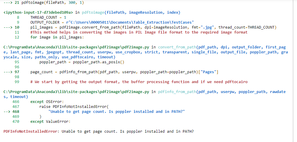PDFInfoNotInstalledError: Unable to get page count. Is poppler installed and in PATH? · Issue ...