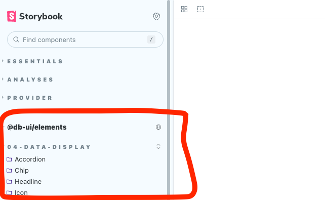 Docs: describe how to integrate `@db-ui/elements` stories into own ...