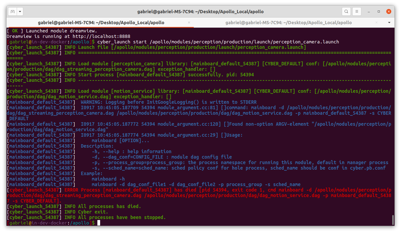 Camera Module Automatically Shut Down After Starting On The Latest Master Branch · Issue 14598 