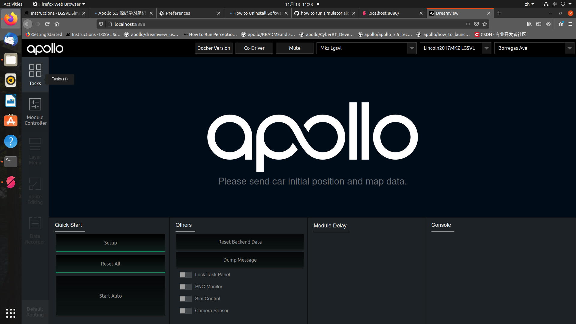 Please help: Apollo Dreamview not start properly · Issue #12978 · ApolloAuto/apollo · GitHub