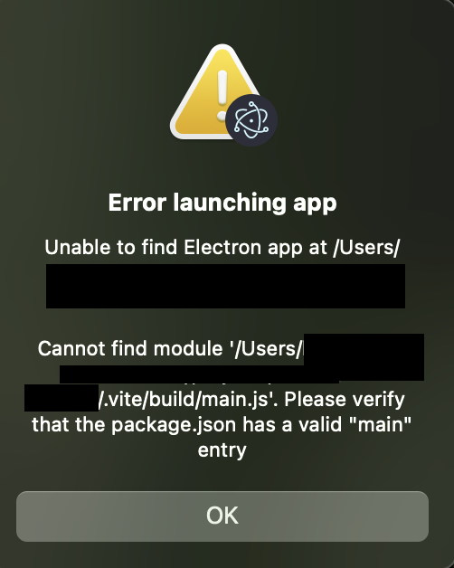 Unable to start dev app · Issue #3233 · electron/forge · GitHub
