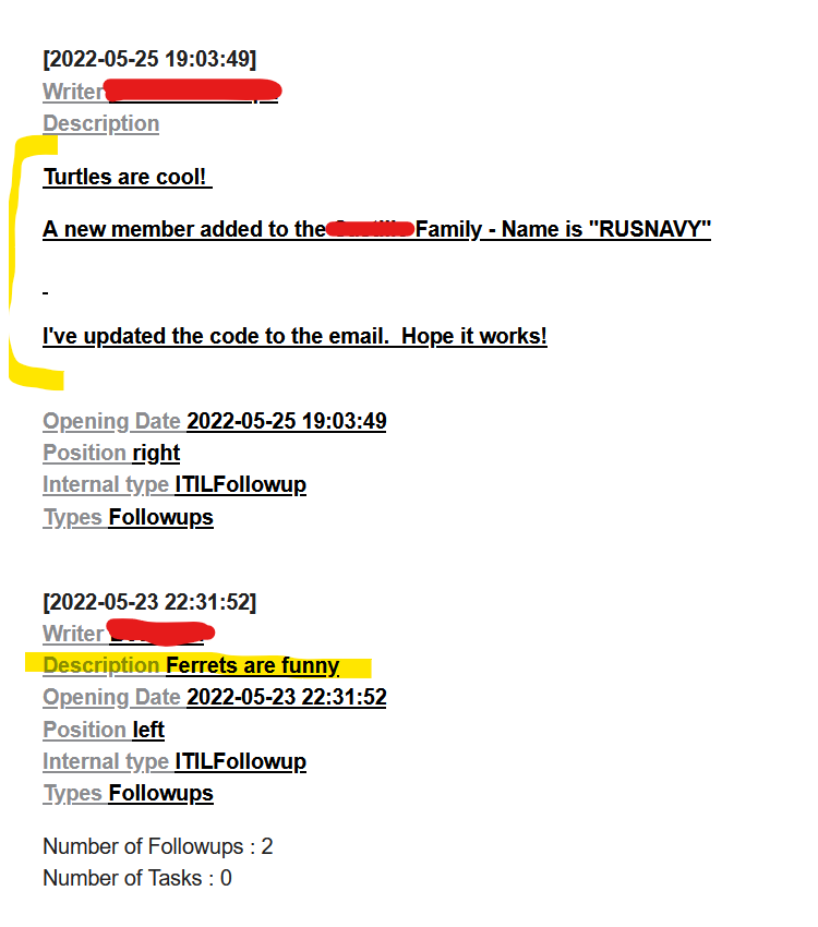 Glpi 10 Variable Timelineitems Shown In Email · Issue 11368 · Glpi Projectglpi · Github 