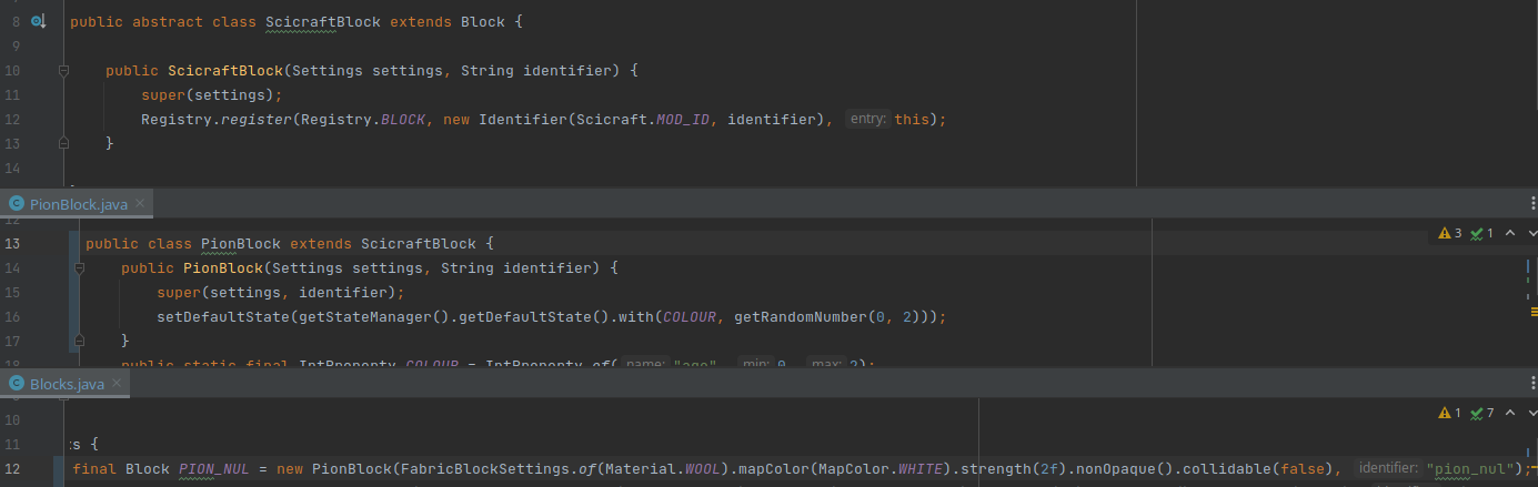 Register items, blocks and entities like Minecraft · Issue #69 · ScicraftLearn/Minelabs · GitHub