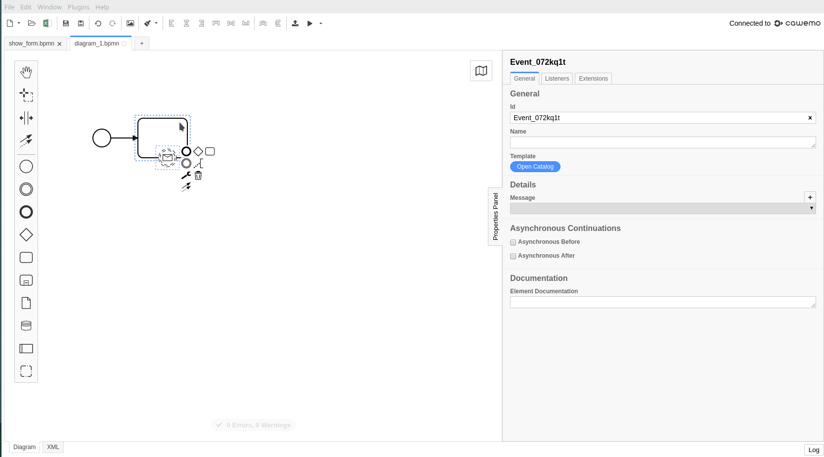 Boundary Event: EventDef Reference lost when changing type interruppting/non-interrupting ...