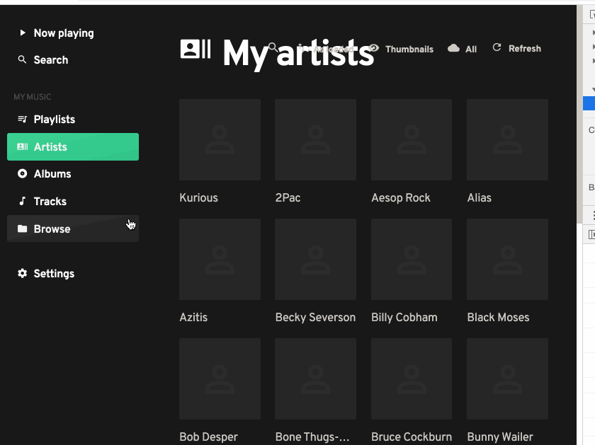 "Playlists" leads to a blank page · Issue #650 · jaedb/Iris · GitHub