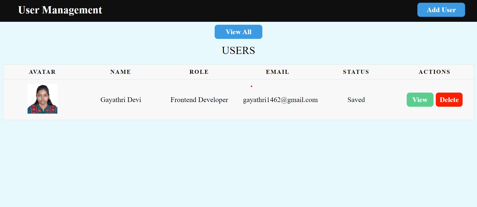 GitHub - gayathri1462/UserManagementApplication: Developed a user management web application ...