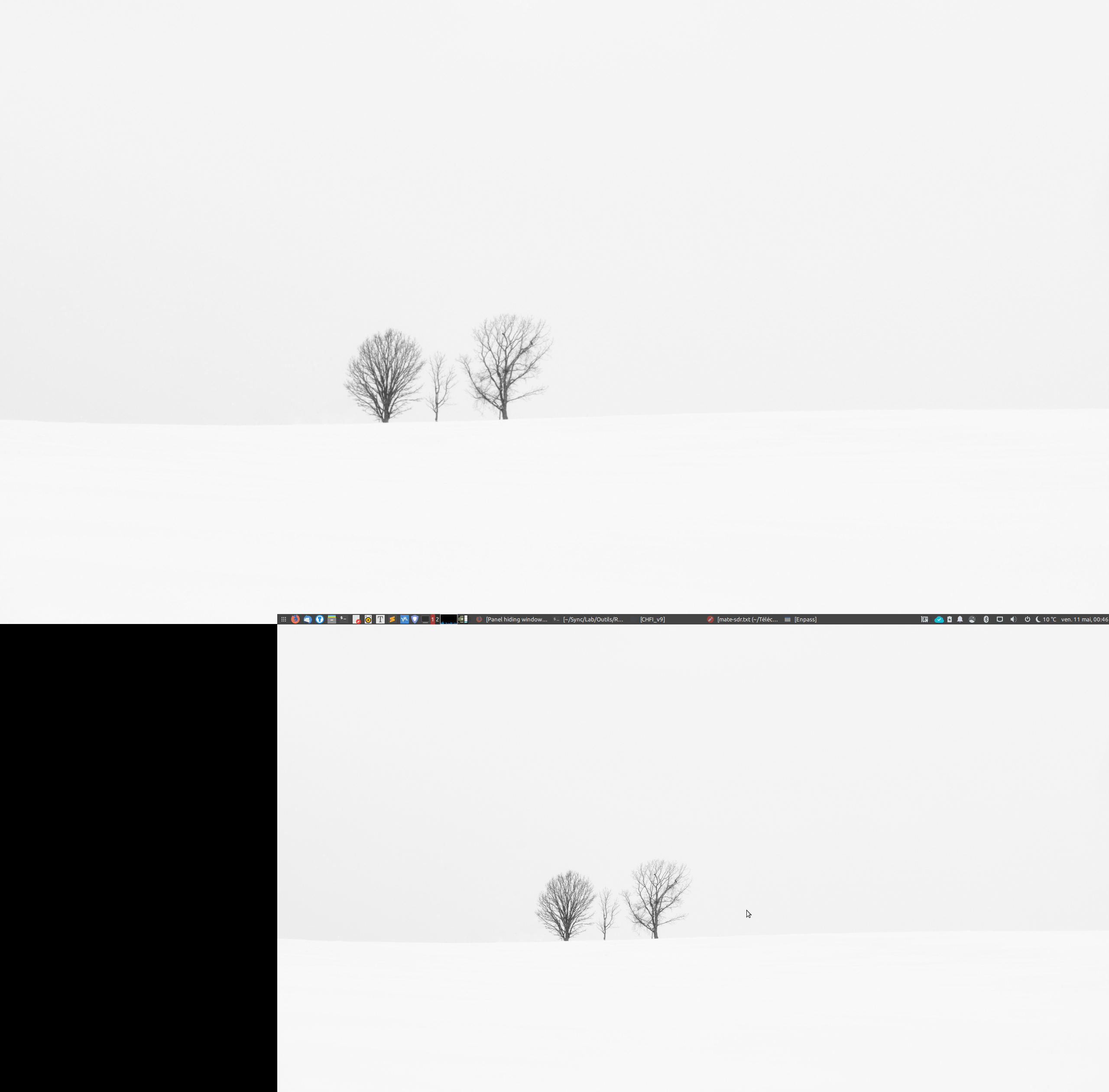 Panel issues in dual screen layouts (overlapping window decoration ...